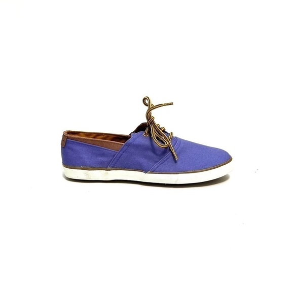 Jantzen | Shoes | Vintage 98s Deadstock Purple Canvas Brown Leather ...